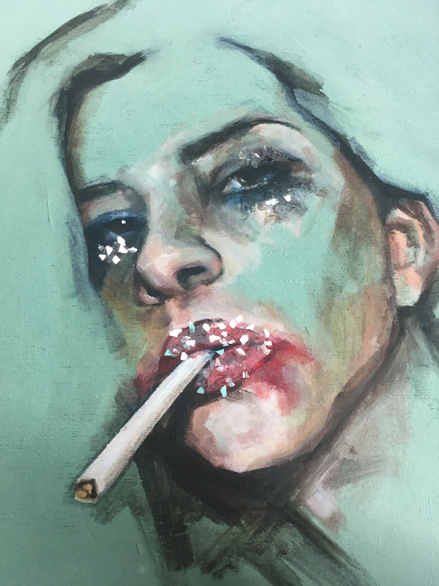 "46/100" - Hand Embellished Limited Edition Print of 10 by Flo Lee & C ...