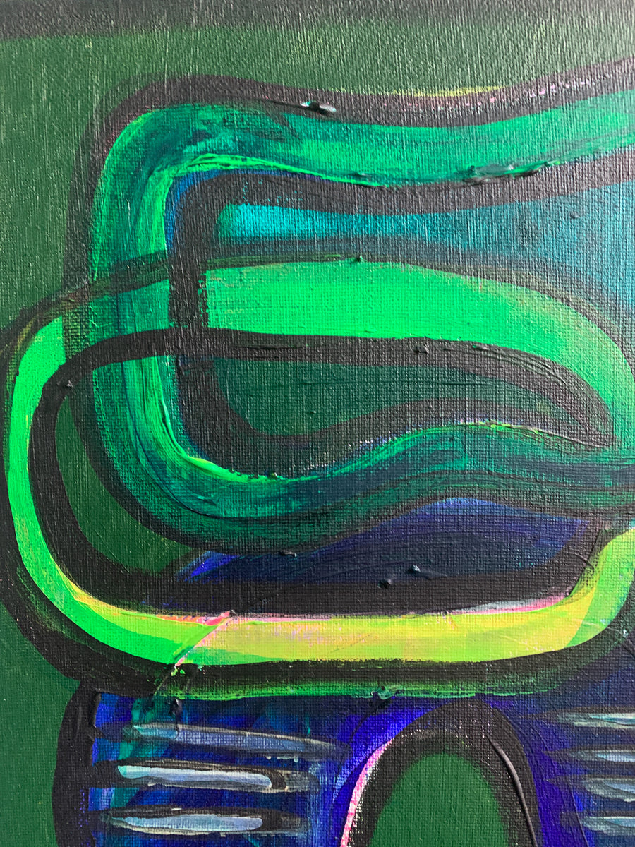 "Only Positive Thoughts!" Original Acrylic Painting on Canvas ...