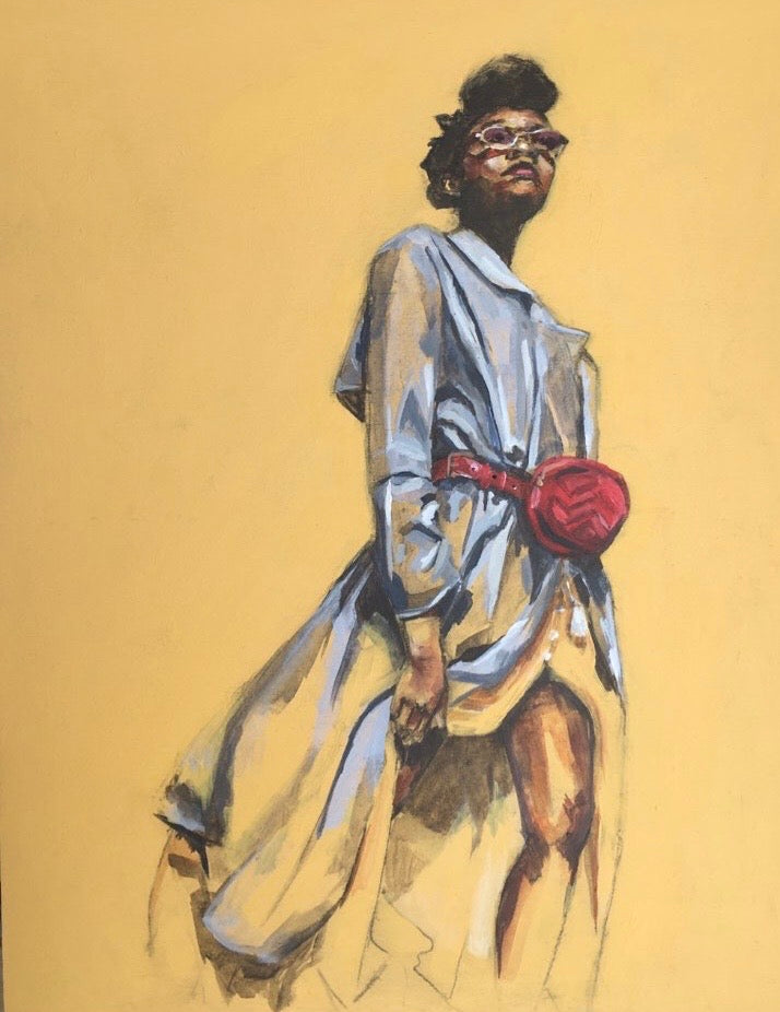 "Ruby- Contemporary Original Painting by Flo Lee & Co – Oneoffto25.com